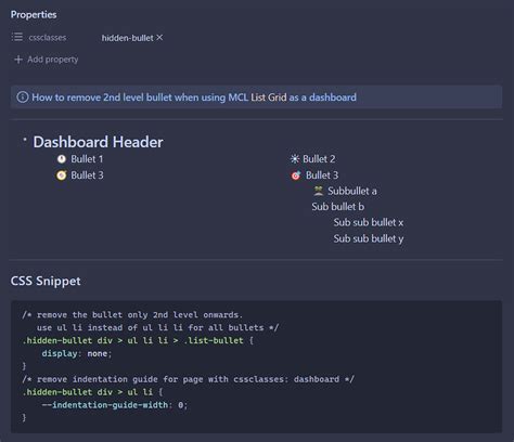 Completely Remove Bullet Points Custom CSS Theme Design Obsidian Forum