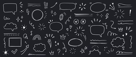 Line Highlight Brush Text Emphasis Underline Vector Image