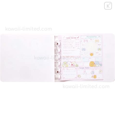 Japan San X Profile Book Mini Binder Sumikko Gurashi Ribbon Sky Party Kawaii Limited