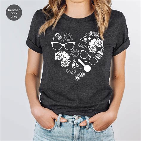 Funny Optometrist T Optometry Shirt Heart Grapic Tees Optical T
