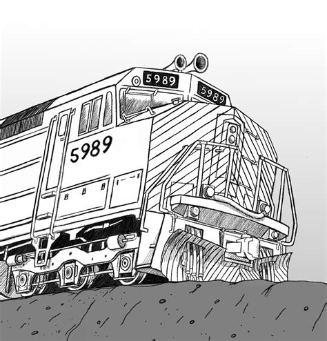 Bnsf Train Coloring Pages 2025