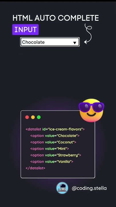 Html Auto Complete Youtube
