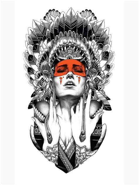 Apache Tattoo Photographic Print For Sale By Ironmaiden64 Redbubble