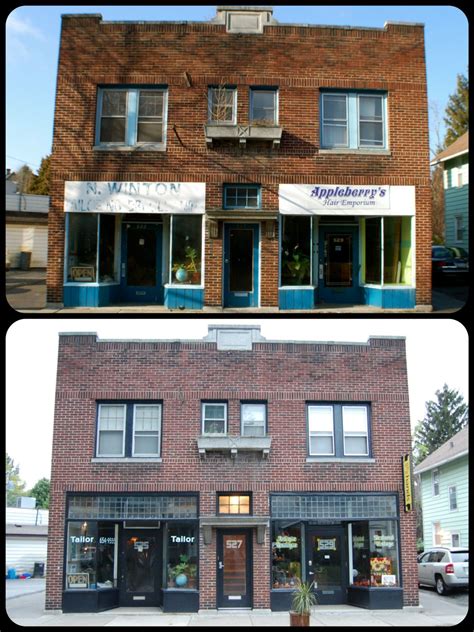 Building Front Remodel Retro Restore Storefront Storefront Design