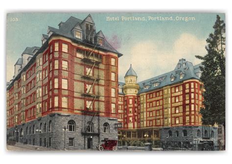 Portland Oregon Hotel Portland Vintage And Antique Postcards 🗺 📷 🎠