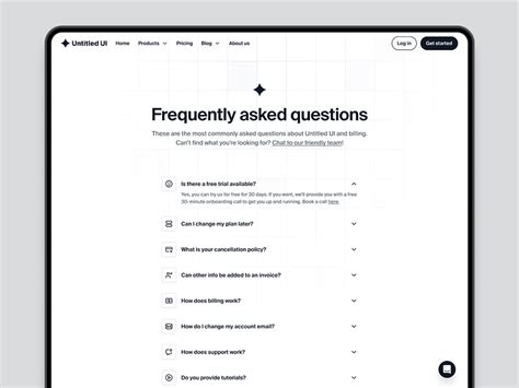 Frequently Asked Questions Faqs — Untitled Ui By Jordan Hughes® On Dribbble