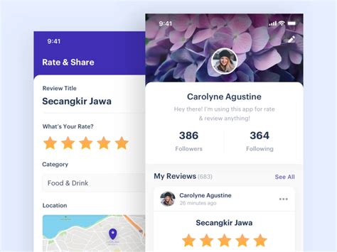 Rating And Review App App Reviews Mobile App Design