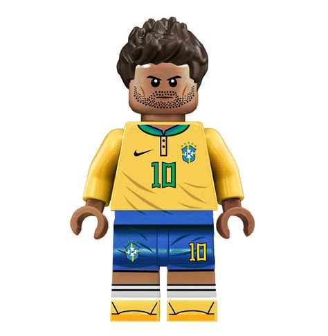 Neymar Custom Printed Lego Minifigure Famous Minifigs