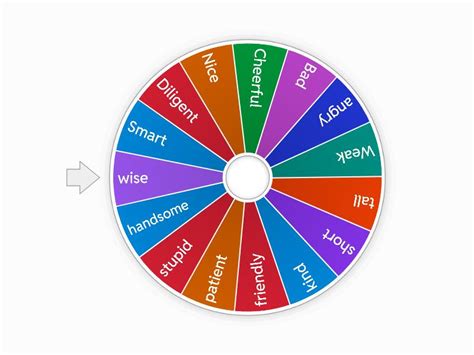 Adjective Spin The Wheel
