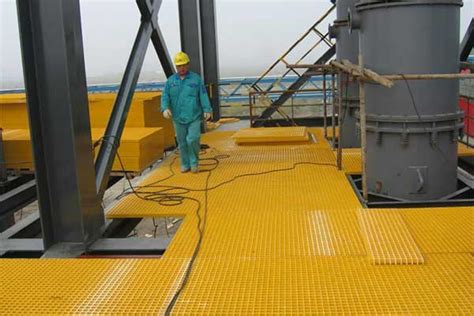 Fiberglass Open Mesh Floor Grating Unicomposite