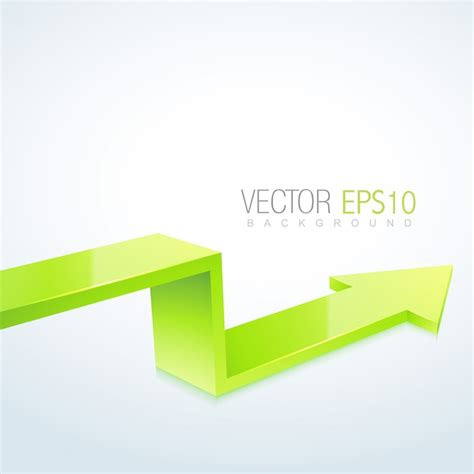 Seta 3d Vetor Premium