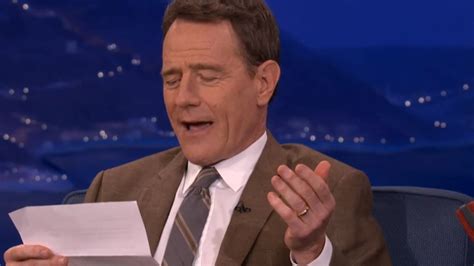 Bryan Cranston Reads His Favorite Erotic Fan Letter