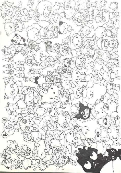 三丽鸥全部人物简笔画线稿 图文简单（精选13张） 简笔画图片大全