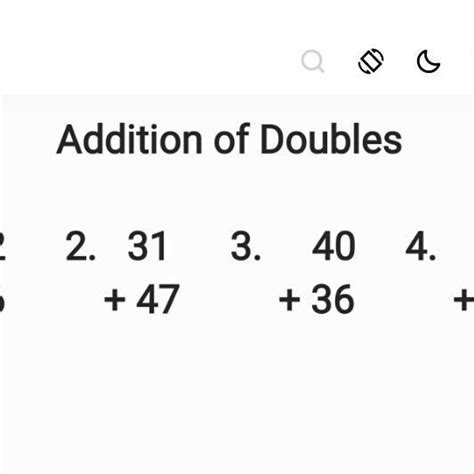 Grade 2 Doubles Addition Worksheet Etsy