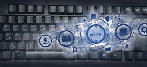 Update Concept Installing Software Update Process Stock Illustration Illustration Of
