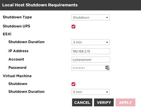 Cyberpower Ups Esxi Monitoring And Shutdown Uk