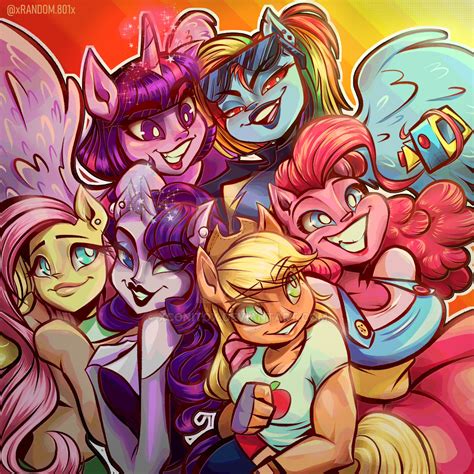 Mane Six Mlp By Xconitox On Deviantart