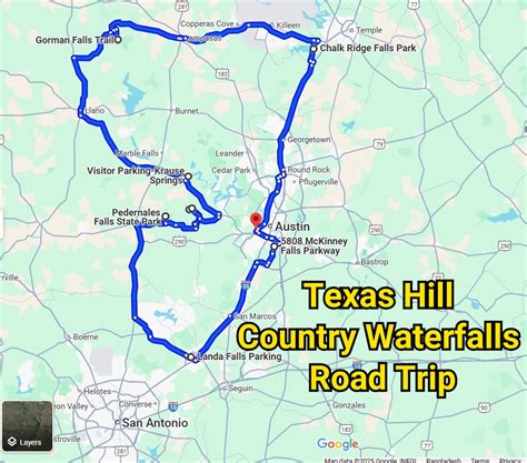 The Texas Hill Country Best Waterfalls Road Trip Maps Youll Regret Missing