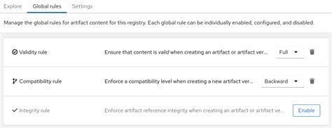33 使用 Apicurio Registry Web 控制台配置内容规则 Apicurio Registry 用户指南 Red