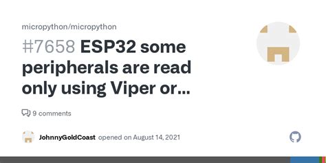 esp32 some peripherals are read only using viper or mem32 · issue 7658