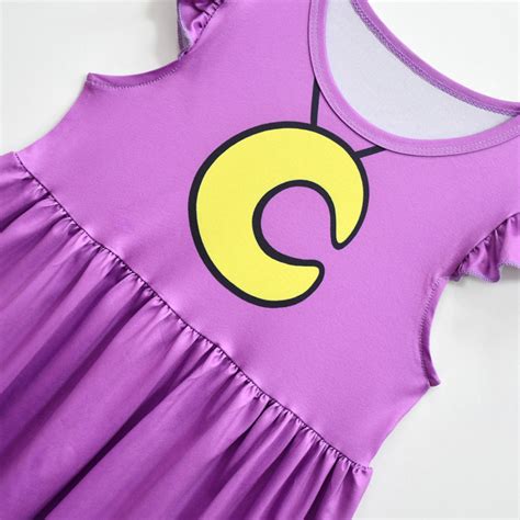 Girls Poppy Playtime Catnap Costume Purple Dress Mask Catnap Cosplay