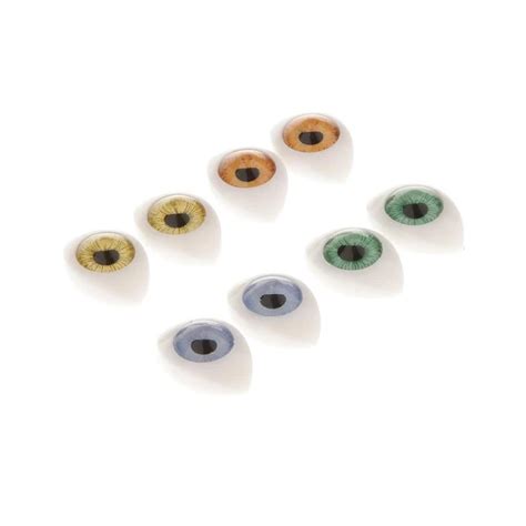 8 Pcs Plastic Oval Fake Eyes Eyeballs Diy Mask Doll Bear Toy £461