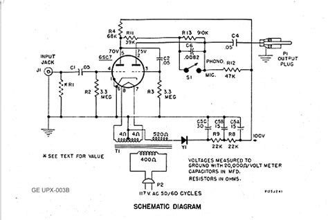 Anyone Have Rebuild Info For Ge Ge Upx 003b Phono Preamp