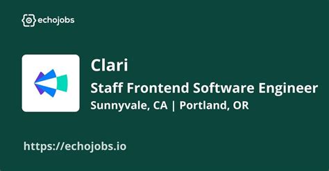 Clari Is Hiring Staff Frontend Software Engineer Remote Usd 168k 253k Remote Seattle Wa