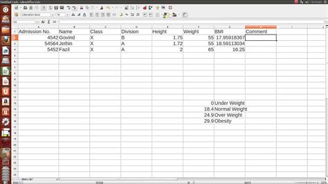 Govinds Ict Tutorials 5 Calculating And Classifying Bmi In