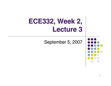 Introduction To Embedded System In Microprocessors Lecture Slides