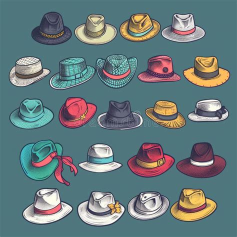 Hat Icon Headdress Symbol Cap Sign Sketched Bonnet Silhouette