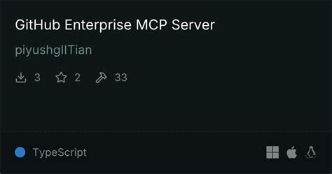 GitHub Enterprise MCP Server Glama GitHub Enterprise MCP Server Glama