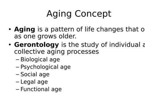 The Aging Ppt Pptx