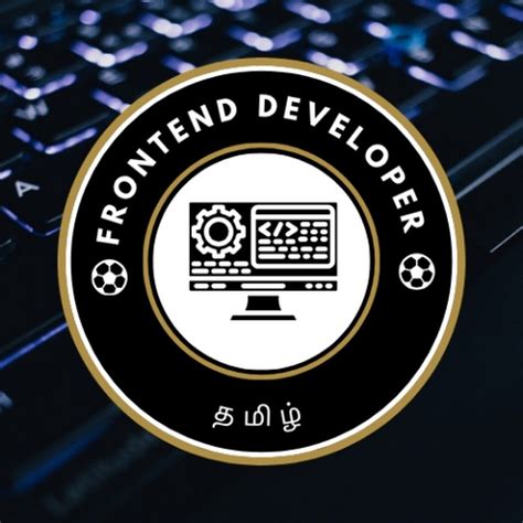 Tamil Frontend Developer Youtube