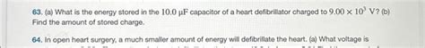 solved 63 a what is the energy stored in the 10 0 µf