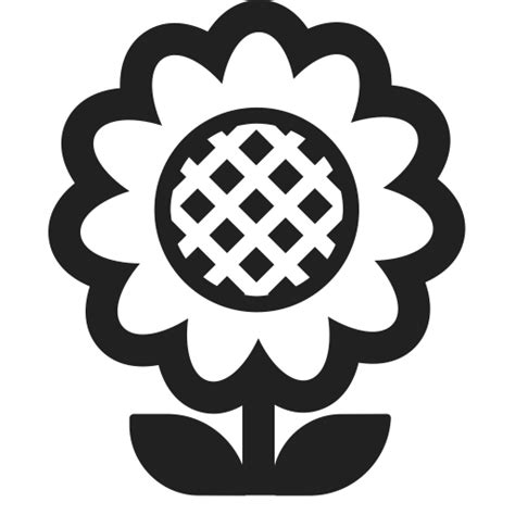 Sunflower Icon Fluentui Emoji Mono Iconpack Microsoft