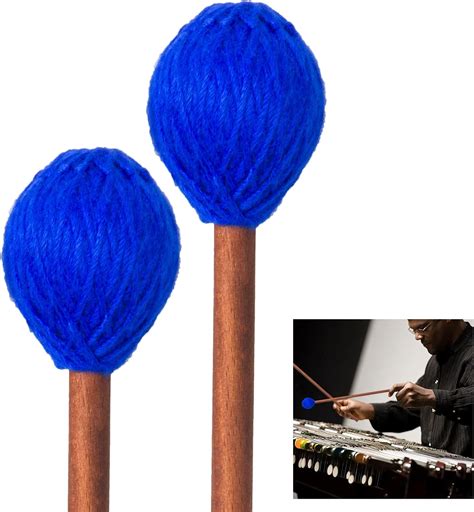Vixxnoxx 2 Pcs Marimba Mallets Soft Drum Mallets 165