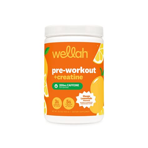 Pre Workout Creatine 30 Servings Wellah