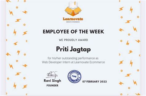 priti jagtap on linkedin intern learnovateecommerce