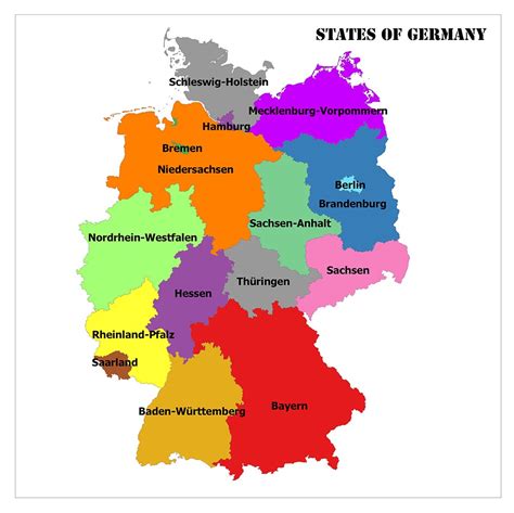 Germany States Federal States Of Germany