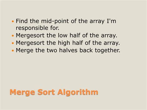Ppt Efficient Sorting Algorithms Merge And Quick Sort Powerpoint