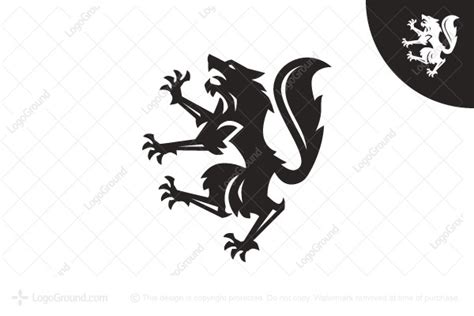 Heraldic Wolf Crest Logo