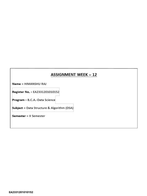 Data Sturcture And Algorithm Week 12 Pdf Theoretical Computer