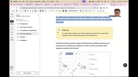 non linear regressions youtube
