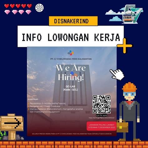 Pt Cj Cheiljedang Feed Kalimantan Qc Lab Dinas Tenaga Kerja Dan