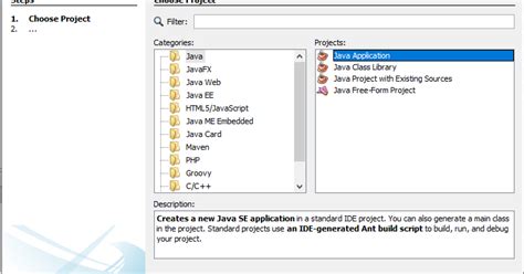Memulai Sebuah Project Pada Aplikasi Netbeans