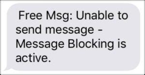 FIX Unable To Send Message Message Blocking Is Active Error
