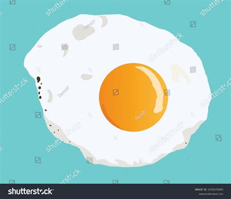 Fried Egg Vector Simple Fried Egg Stock Vector Royalty Free