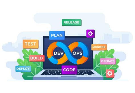 Devops Concept Flat Illustration Vector Template Software Development And It Operations Sign