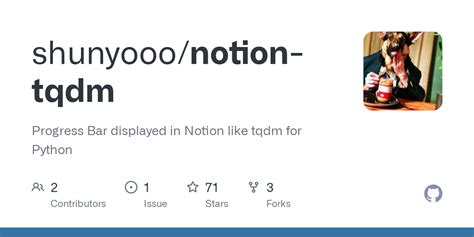 Github Shunyooonotion Tqdm Progress Bar Displayed In Notion Like